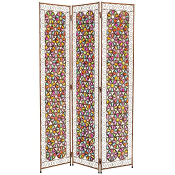 Biombo verde de madera 120x3x180cm | Maisons du Monde