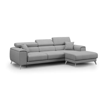 Divano angolare 260 cm Sinistro panna Fusion | Maisons du Monde