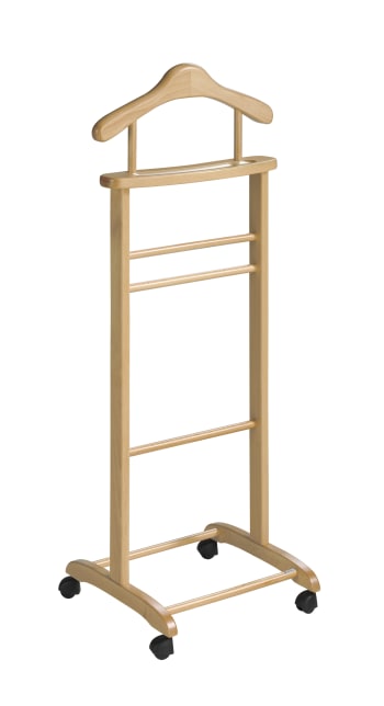 Galán de noche de madera de haya nogal 110x45x34 cm Lyon | Maisons du Monde