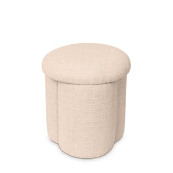 Hocker aus Stoff Beige | Maisons du Monde