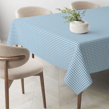 Mantel vichy pequeño negro teflonado confeccionado 100x140cm Campo ...