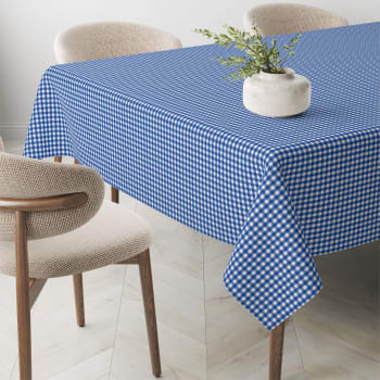 Mantel antimanchas resinado rayas azul 140x250 Savil | Maisons du Monde