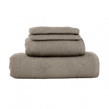 Lot de 2 serviettes de toilette 100% coton gris anthracite 50x90 ...