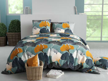 Parure imprimée en coton avec housse de couette + 2 taies 240x220 cm ...