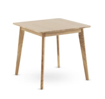 Mesa de comedor de madera beige 4 plazas Slated | Maisons du Monde