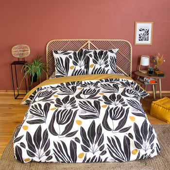 Parure imprimée en coton avec housse de couette + 2 taies 240x220 cm ...
