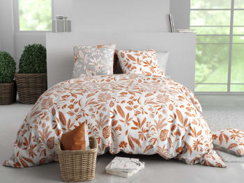 Parure imprimée en coton avec housse de couette + 2 taies 240x220 cm ...