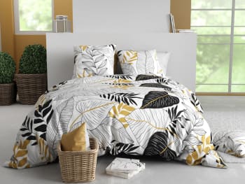Parure imprimée en coton avec housse de couette + 2 taies 240x220 cm ...