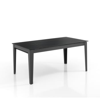 Tavolo rettangolare in metallo nero 100x47x75h | Maisons du Monde