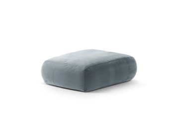 Pouf en forme de 8 en fibre synthétique, jaune Umbo | Maisons du Monde
