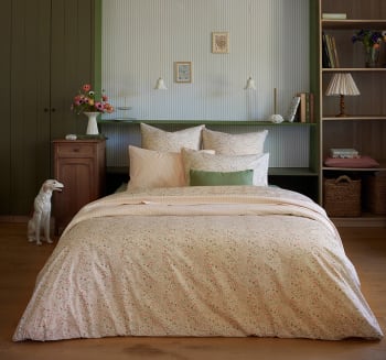 Parure imprimée en coton avec housse de couette + 2 taies 240x220 cm ...