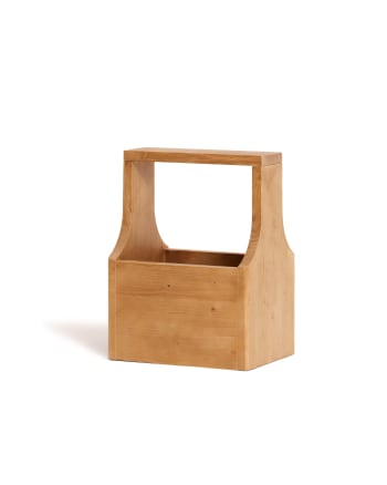 Table d'appoint en bois beige Ø 45 cm Scandi | Maisons du Monde