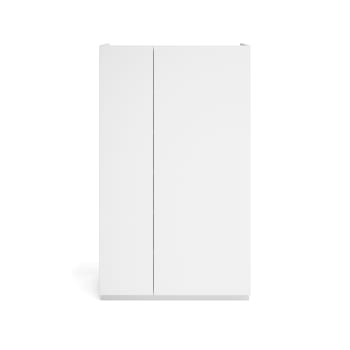 Zapatero de melamina blanco puerta impresión vallado 122x70x35 cm Akra ...