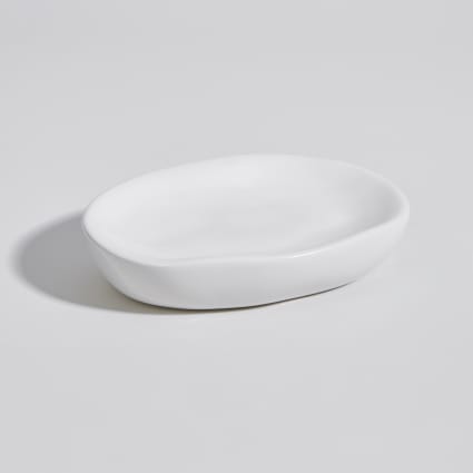 Portasapone in gres color crema e beige dorato Athènes | Maisons du Monde