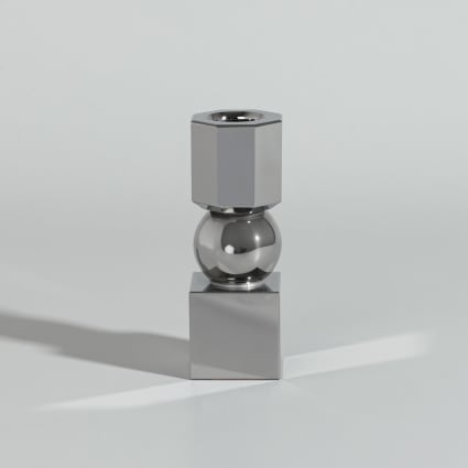 Kerzenständer aus versilbertem Glas Lorenzo | Maisons du Monde