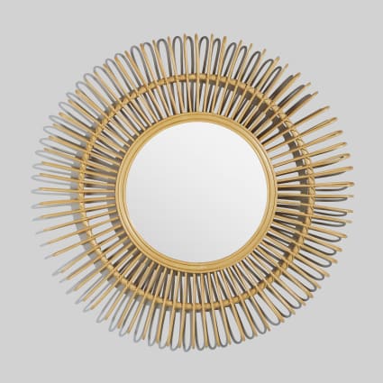Espelho redondo em rattan trançado, Ø120 cm Dalia | Maisons du Monde