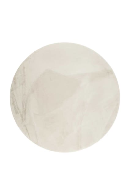 Tapis rond imitation fourrure doux tufté gris-beige D200 Alice ...