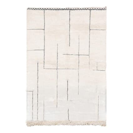 Tapis berbère authentique et design en laine 200 x 300 cm Elbadi ...