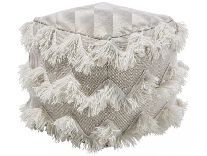 Pouf Cotone Beige Nashik | Maisons du Monde