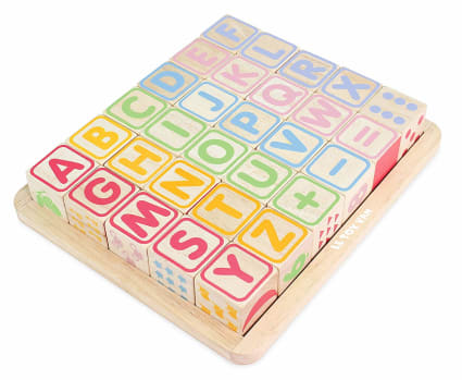 Cubi con tavola abc 12+ gioco in legno | Maisons du Monde
