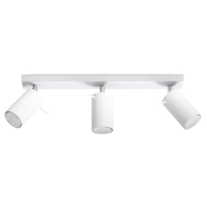 Plafonnier Acier Blanc GU10 3 Ring Line Ring | Maisons du Monde