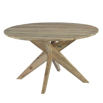 Table ronde en teck recyclé D 135 cm Sakai | Maisons du Monde