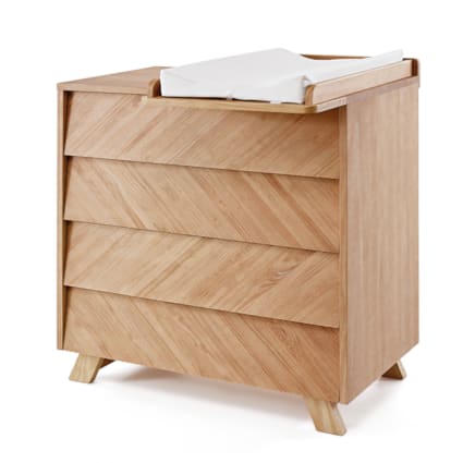 Cómoda con cambiador y 4 cajones madera maciza natural Kyoto | Maisons ...