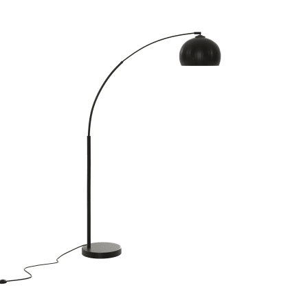 Lampadaire abat-jour en métal noir Dinard | Maisons du Monde