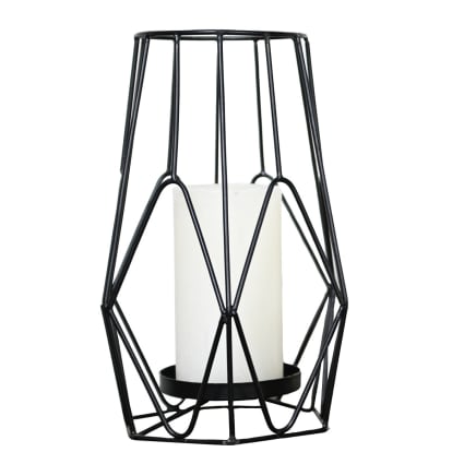 Pphotophore en métal 25 cm Kehra black | Maisons du Monde