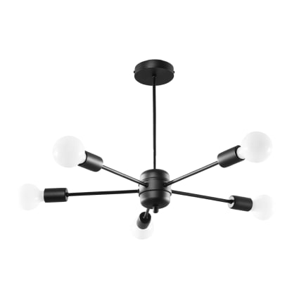 Lampada a sospensione LANGO 5 Nero Lango | Maisons du Monde