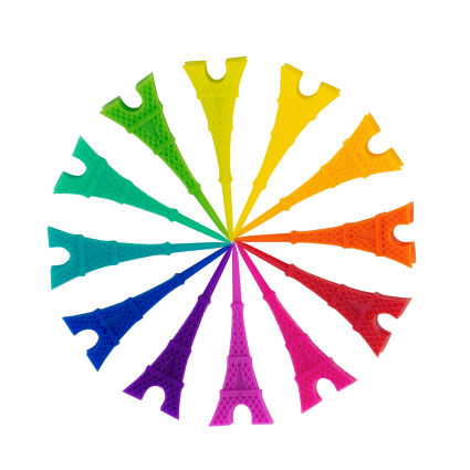 20-er Set Aperitifspieße, Polypropylen 6 x 2 cm x 2 cm Multicolore ...