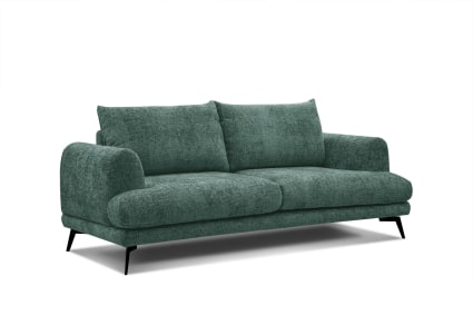 3-Sitzer Sofa in Stoff, smaragdgrün Adria | Maisons du Monde