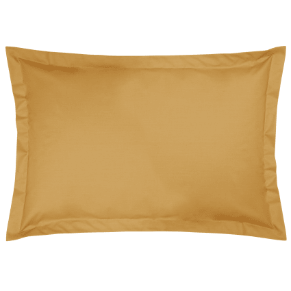 Taies d'oreiller en coton bio jaune curry 75 x 50 cm Fil & sens ...