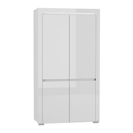 Armario 2 puertas con LED estratificado Blanco Kasla | Maisons du Monde