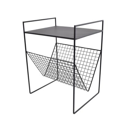Beistelltisch aus Metall, 47x36x29 cm, Schwarz | Maisons du Monde