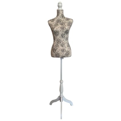 Manichino effetto legno e schiuma rivestito in tessuto 24x37,5x168 ...