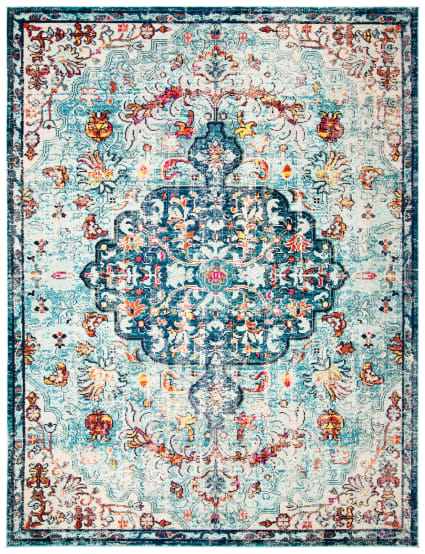 Tapis marineblau/hellblau 244 x 305 cm Madison | Maisons du Monde