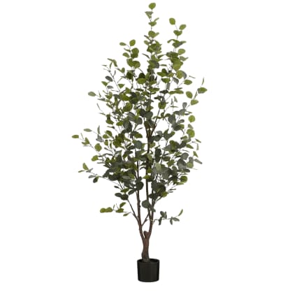 Plante artificielle Vert Polyester H180xl80xL80cm Eucalyptus | Maisons ...