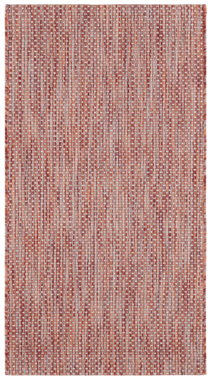 Alfombra rojo/beige 79 x 152 cm Courtyard | Maisons du Monde