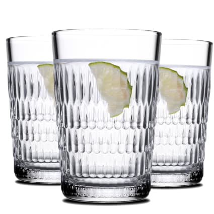 lot de 3 verres à eau en verre rain 35cl | Maisons du Monde