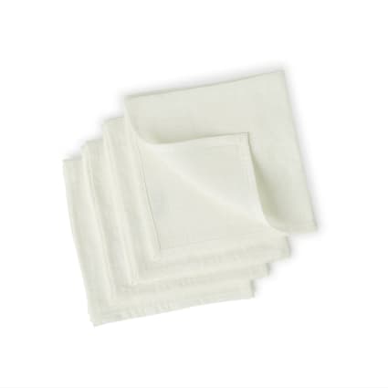 Lot de 4 serviettes de table lin lavé Paul | Maisons du Monde