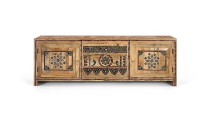 Mobile TV realizzato a mano in legno di mango 150 cm | Maisons du Monde