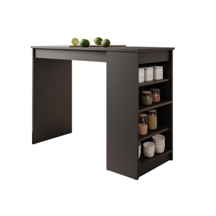 Table à manger contemporain 115 cm noir Drazic | Maisons du Monde