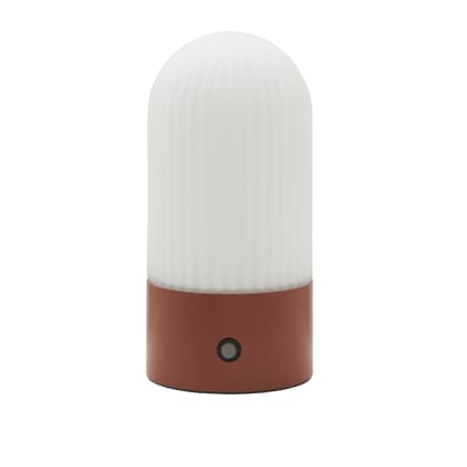 Lámpara portátil de metal terracota y cristal - A19 cm Touareg ...