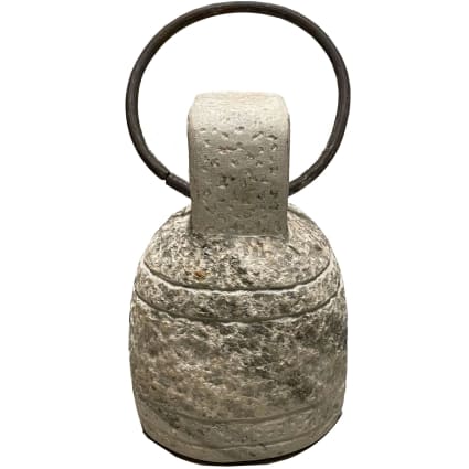 Cale-porte pierre et anneau métal 15x15x25cm | Maisons du Monde