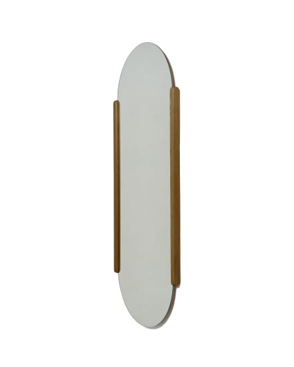 Specchio da parete in abete massello marrone 150 cm Dena | Maisons du Monde