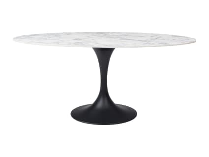 Tavolo da pranzo ceramica nero Elva | Maisons du Monde
