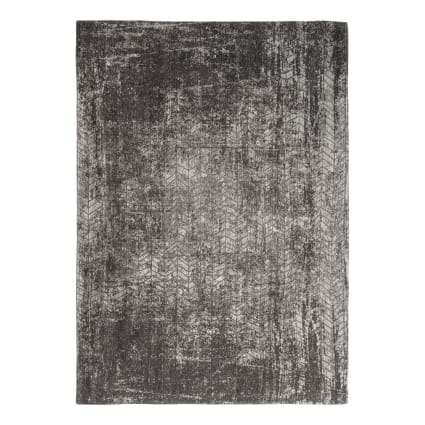 Tapis salon et chambre tissé plat 170x240 cm Noir Mad men jacob's ...