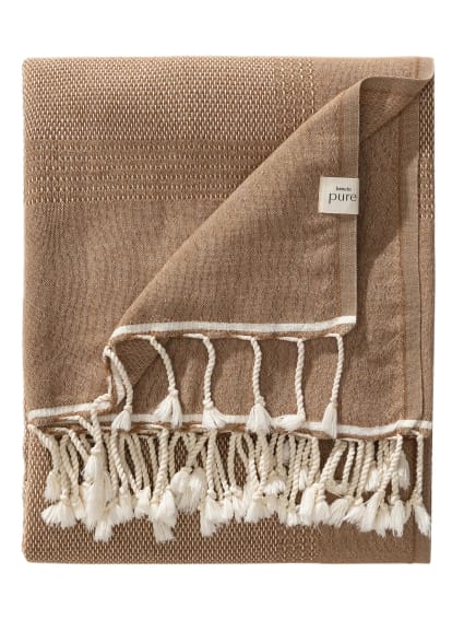 Plaid marron 140x200 Olivia | Maisons du Monde