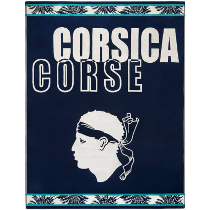 Telo mare in spugna "Bastia" Blu navy 140x180cm | Maisons du Monde